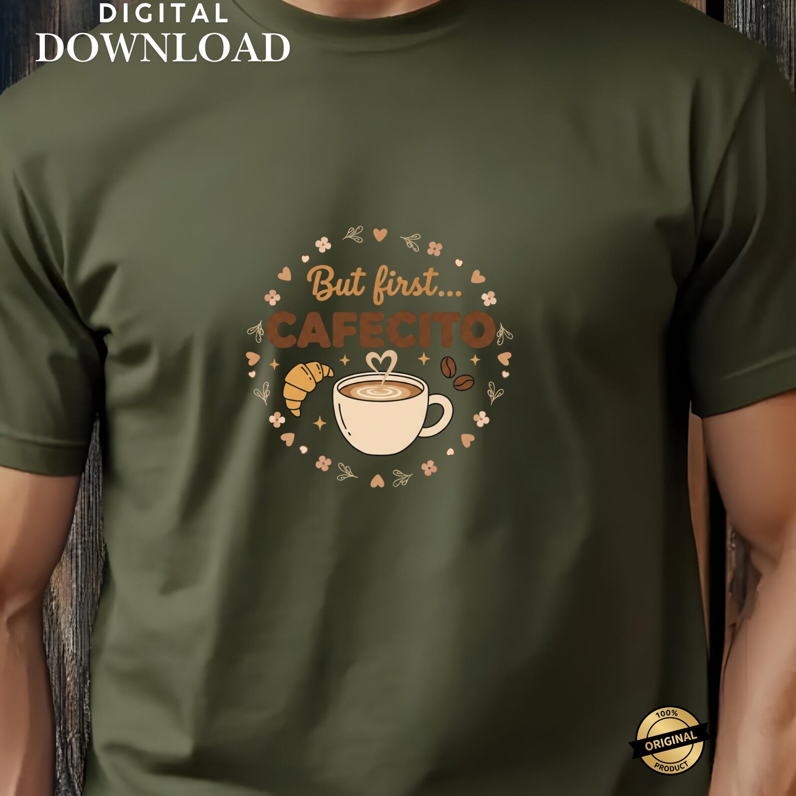 But First Cafecito Coffee Art | Professional Sublimation Design | Easy ...
