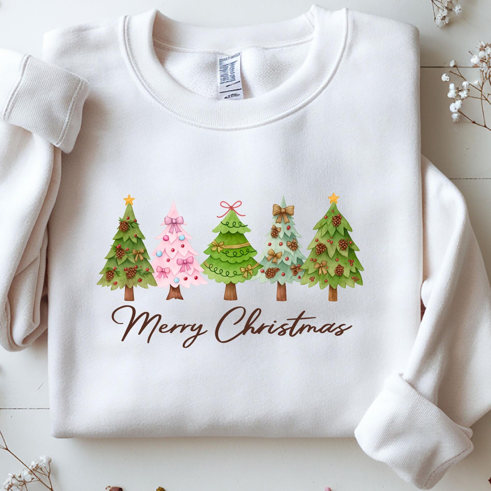 Watercolor Christmas Tree PNG | Merry Christmas Sublimation Design ...
