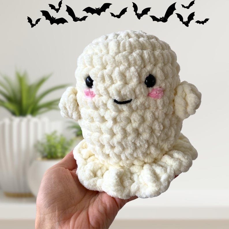 Halloween Ghost Crochet Pattern, No-sew Toy Pattern for Crochet Market,amigurumi, Digital ...