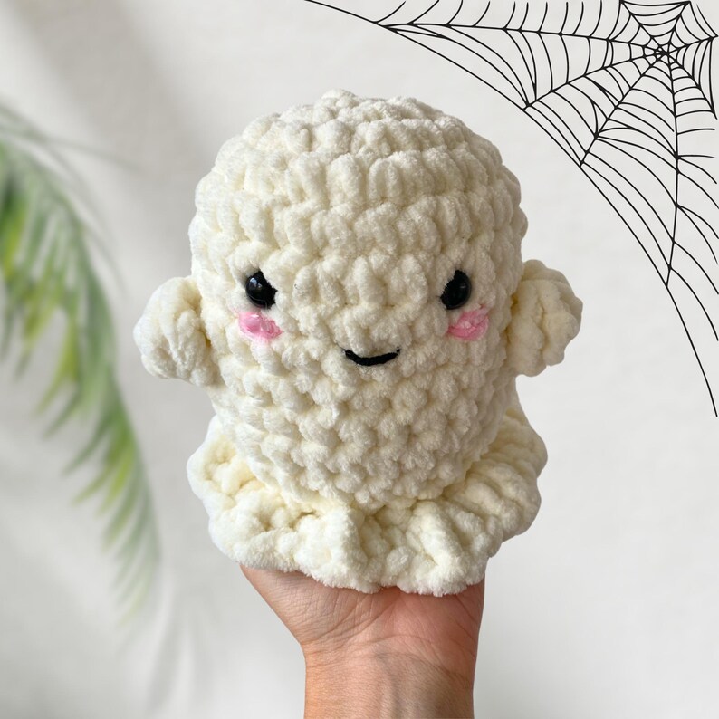 Halloween Ghost Crochet Pattern, No-sew Toy Pattern for Crochet Market ...