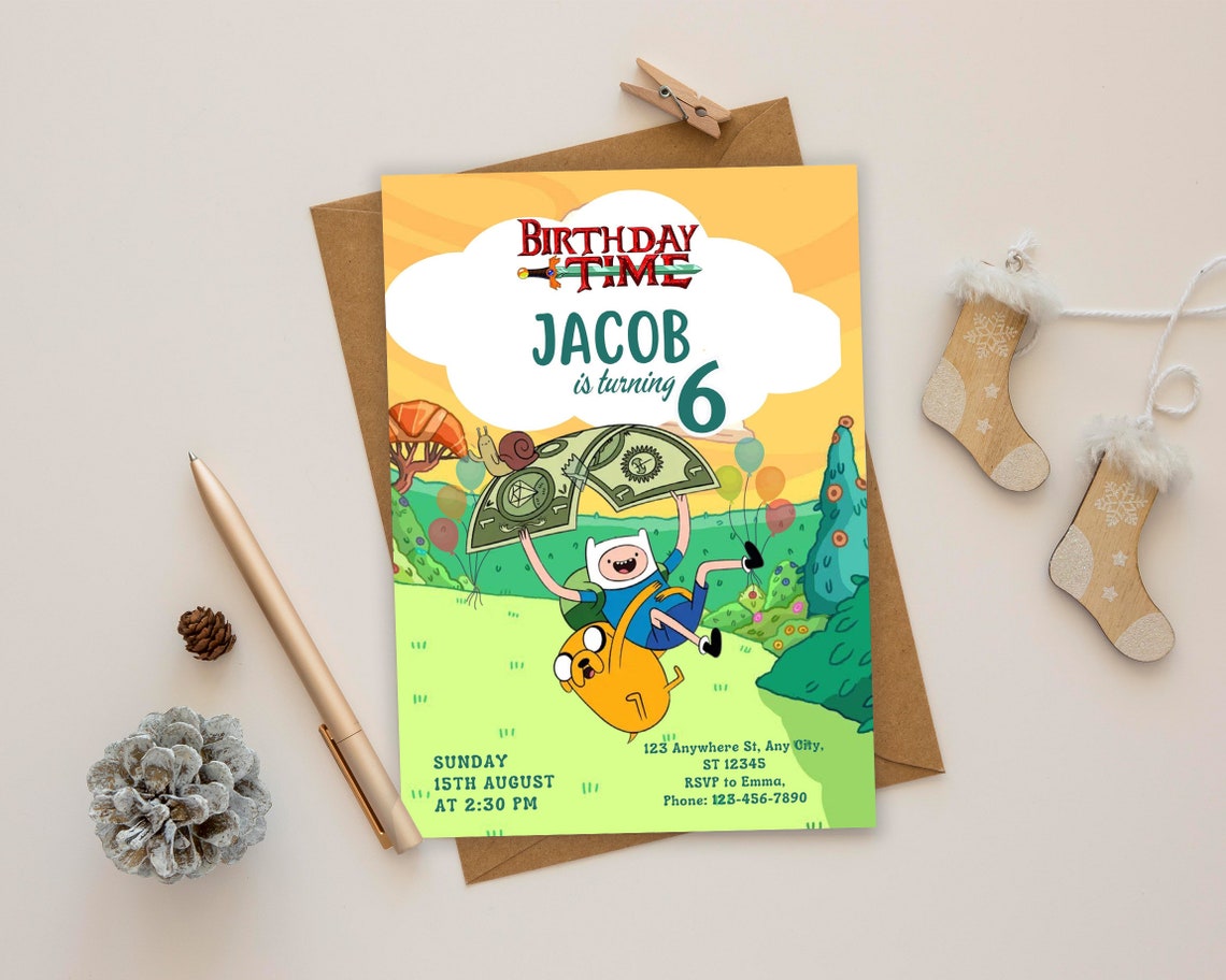 Editable Kids Time Birthday Invitation Digital,printable Kids Time ...