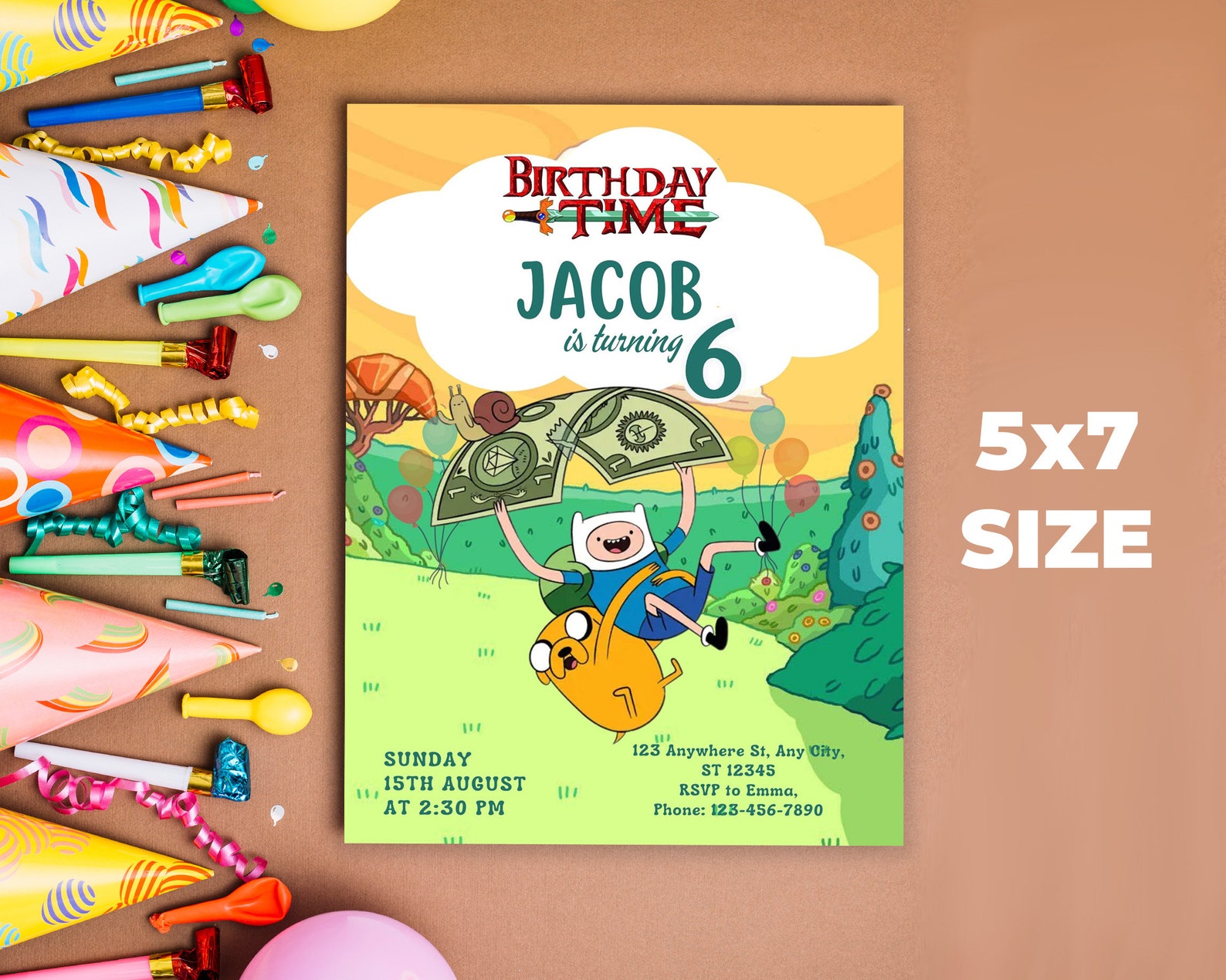 Editable Kids Time Birthday Invitation Digital,printable Kids Time ...