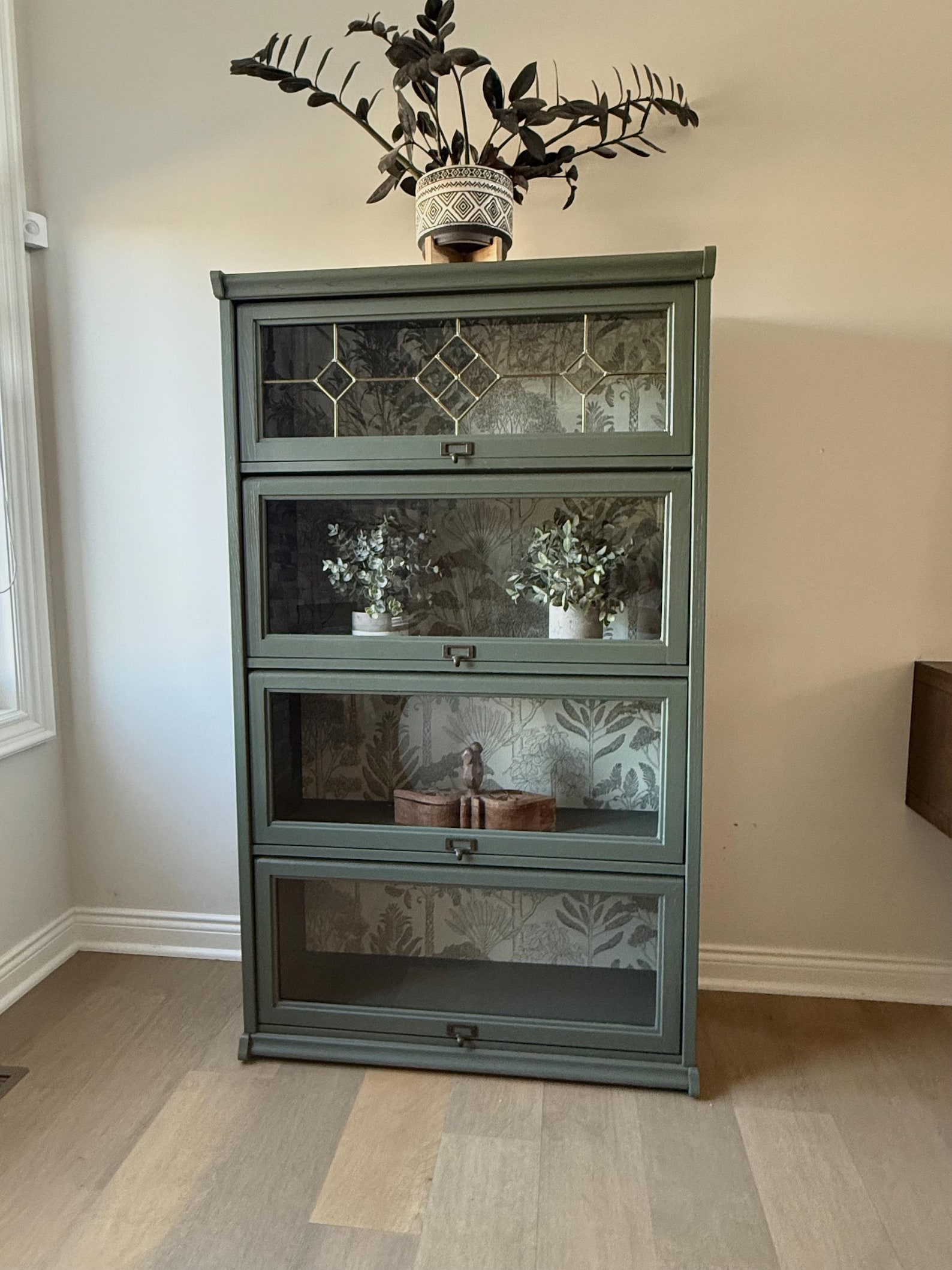 Gorgeous Moody Green Barrister Bookcase * Made to Order *** SHIPPING is ...