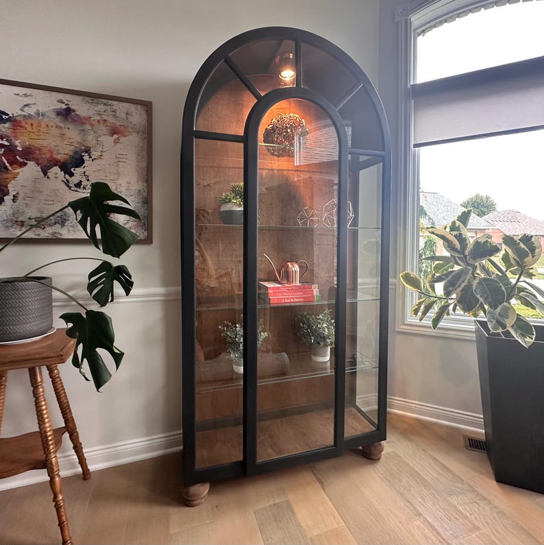 Stunning *large* Arched Display Cabinet - Modern Meets Classic * Made ...