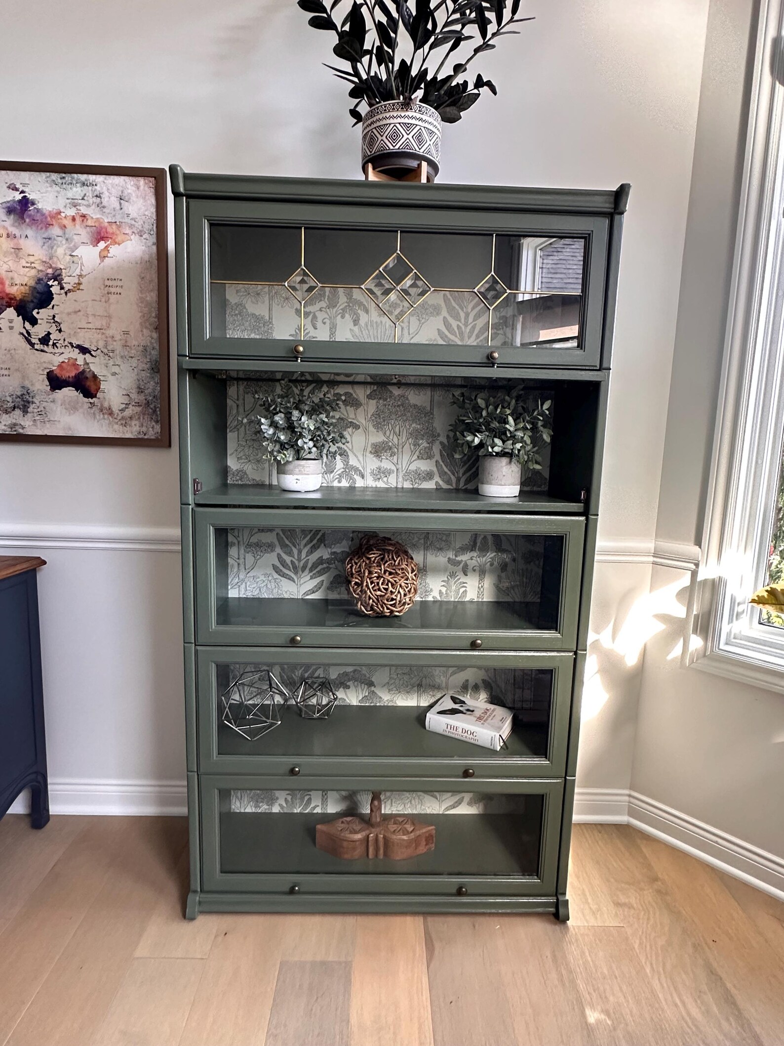 Gorgeous Moody Green Barrister Bookcase *** Made to Order ***SHIPPING ...