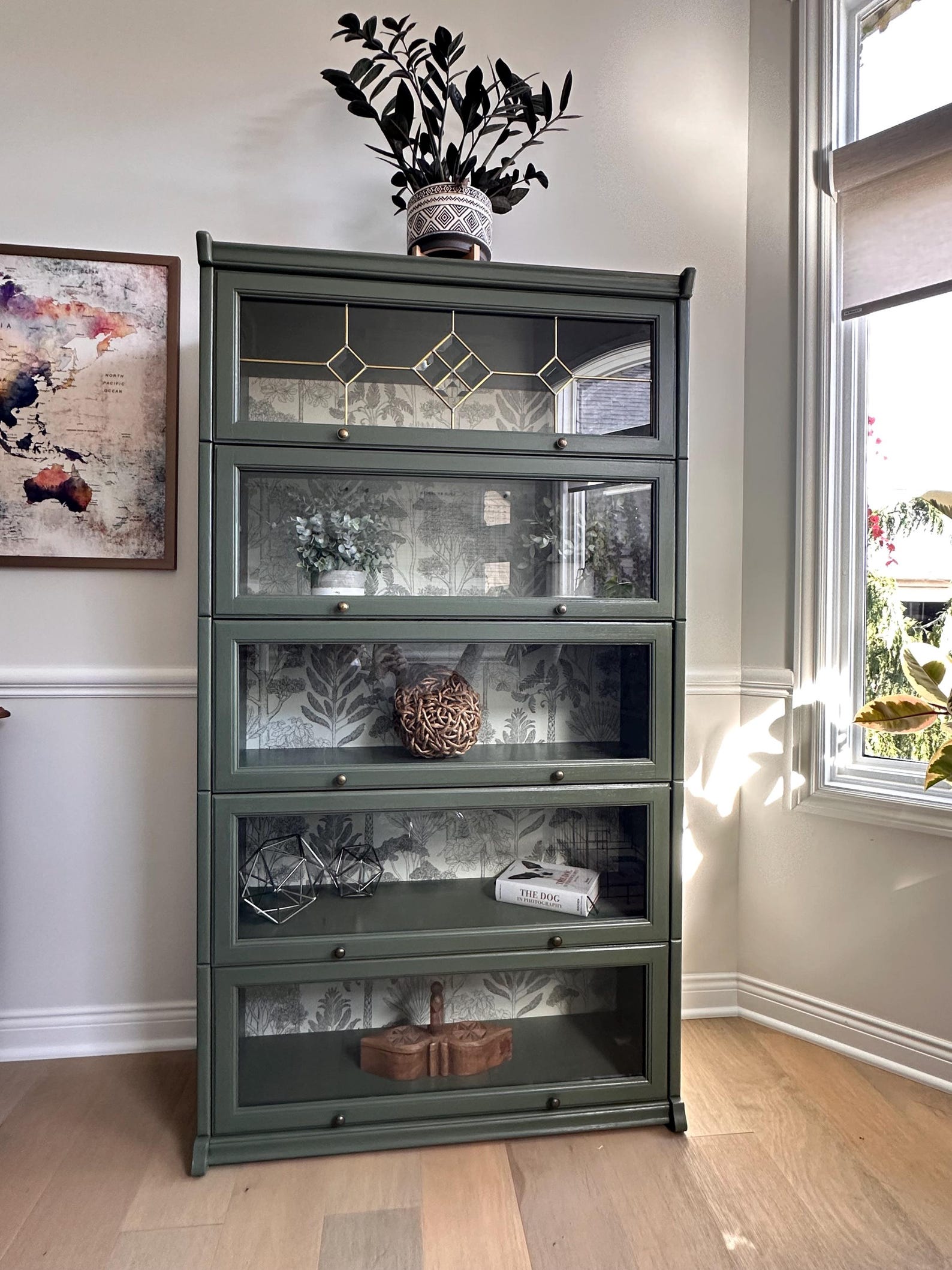 Gorgeous Moody Green Barrister Bookcase *** Made to Order ***SHIPPING ...