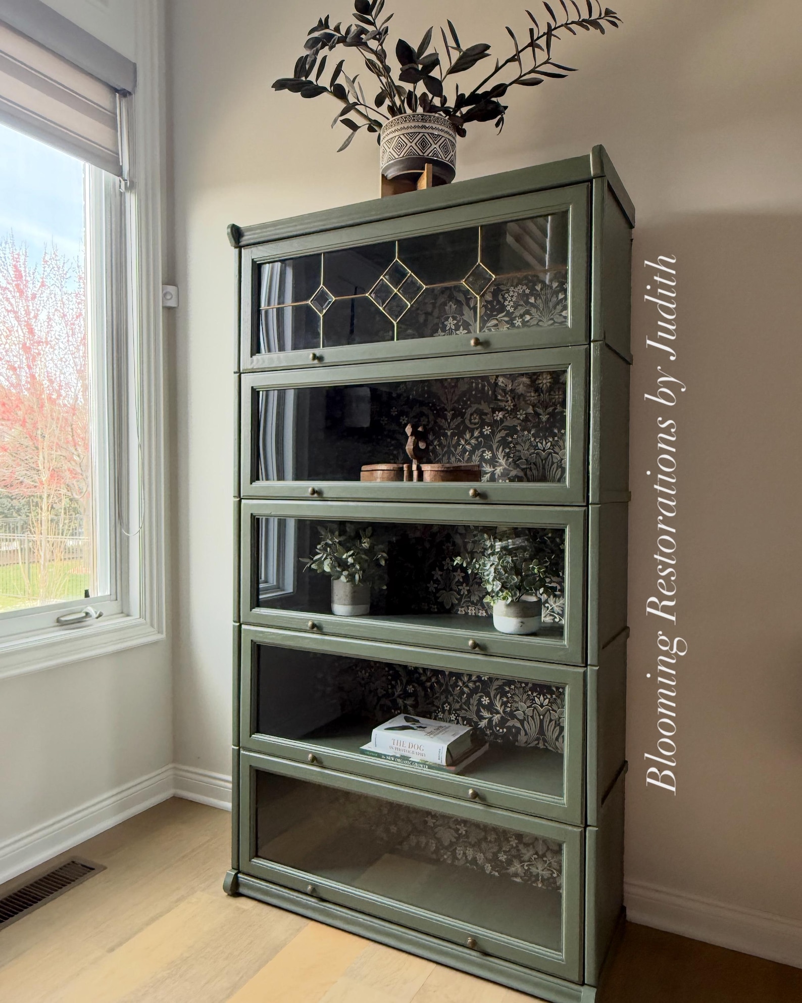 Gorgeous Moody Green Barrister Bookcase *** Made to Order ***SHIPPING ...
