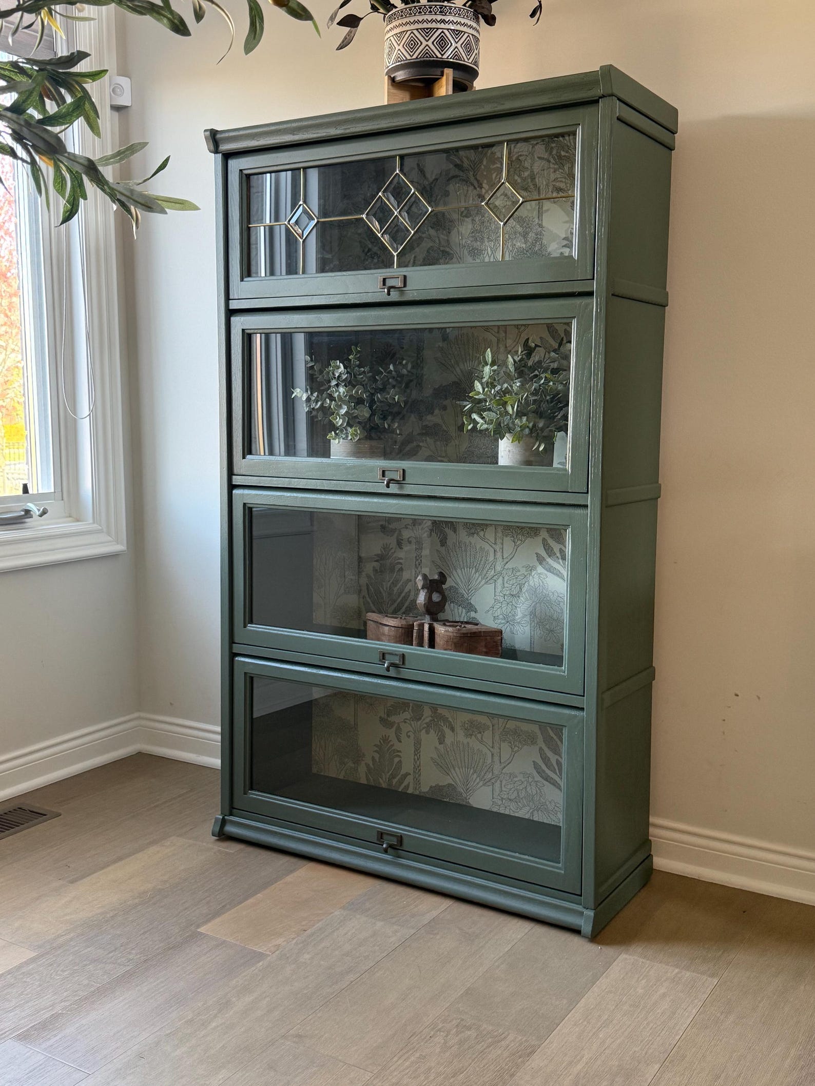 Gorgeous Moody Green Barrister Bookcase * Made to Order *** SHIPPING is ...