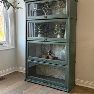 Gorgeous Moody Green Barrister Bookcase * Made to Order *** SHIPPING is ...