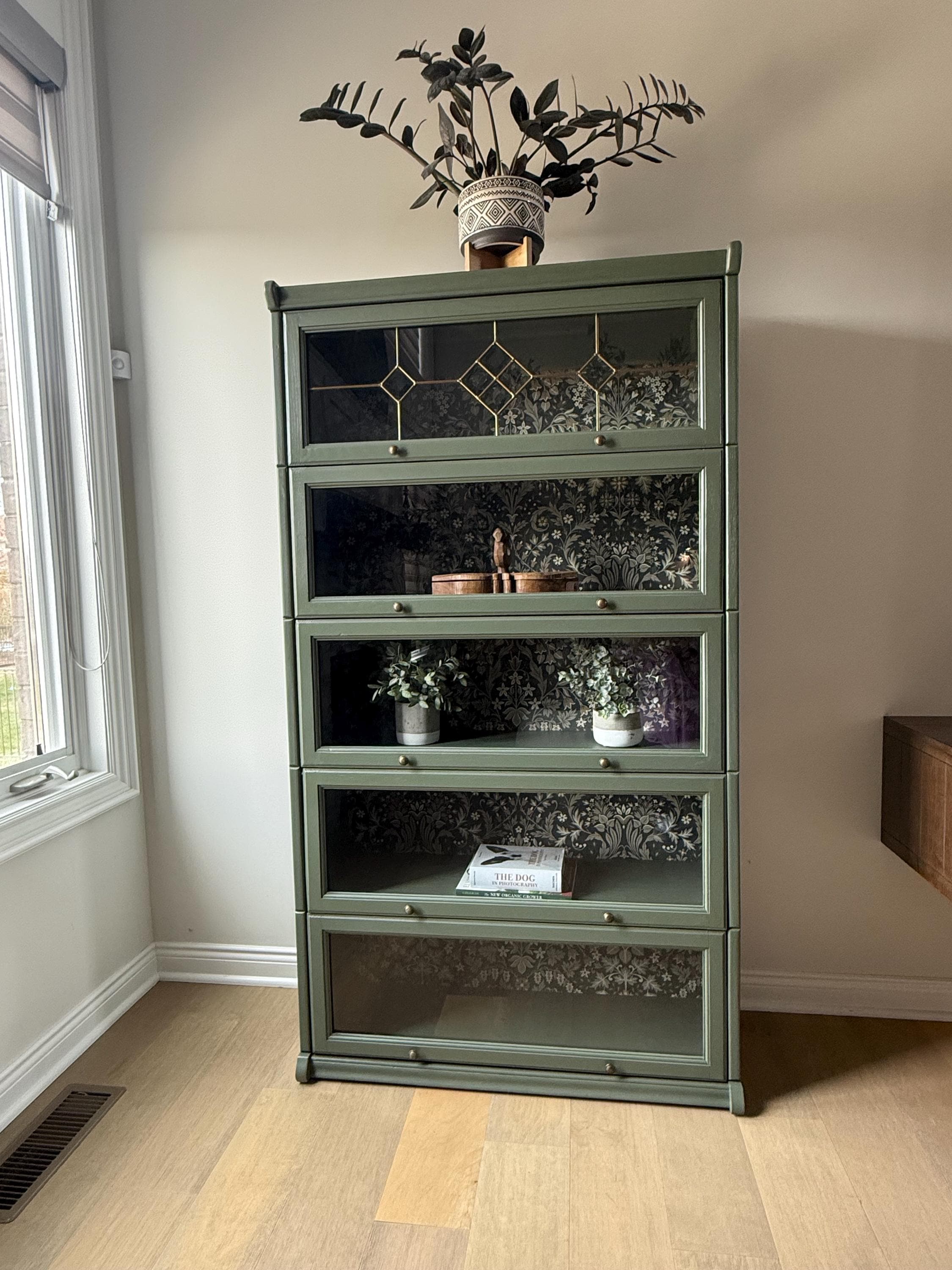Gorgeous Moody Green Barrister Bookcase *** Made to Order ***SHIPPING ...