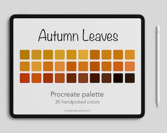 Autumn Digital Art Color Palette - Etsy UK
