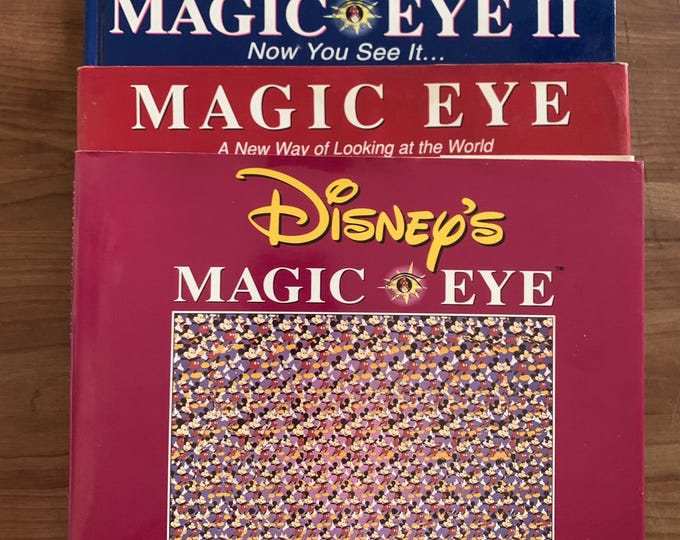 Magic Eye 1,2&3 Plus Disney Magic Eye , 3D Illusions by N.E. Thing ...