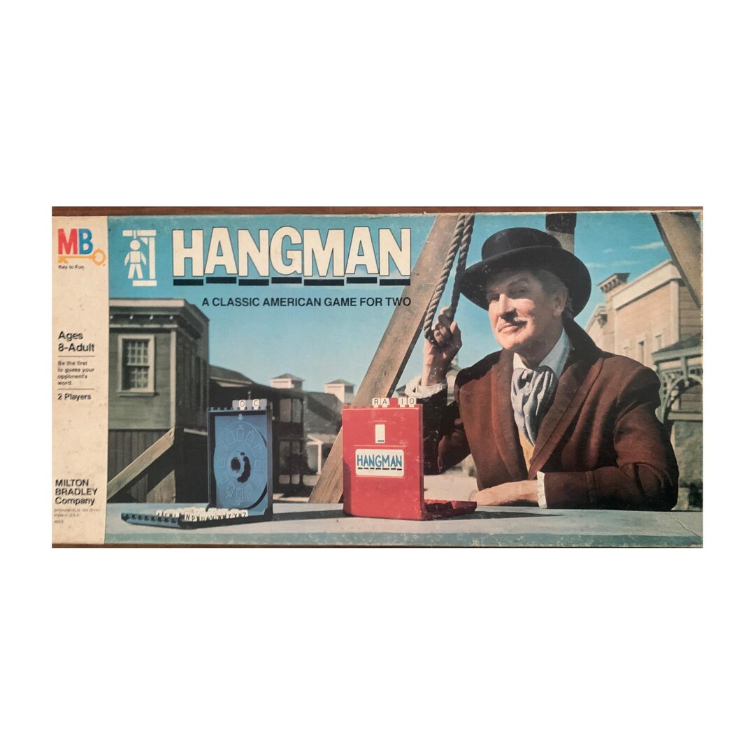 HANGMAN, A Classic American Game for Two, 1976 Milton Bradley - Etsy