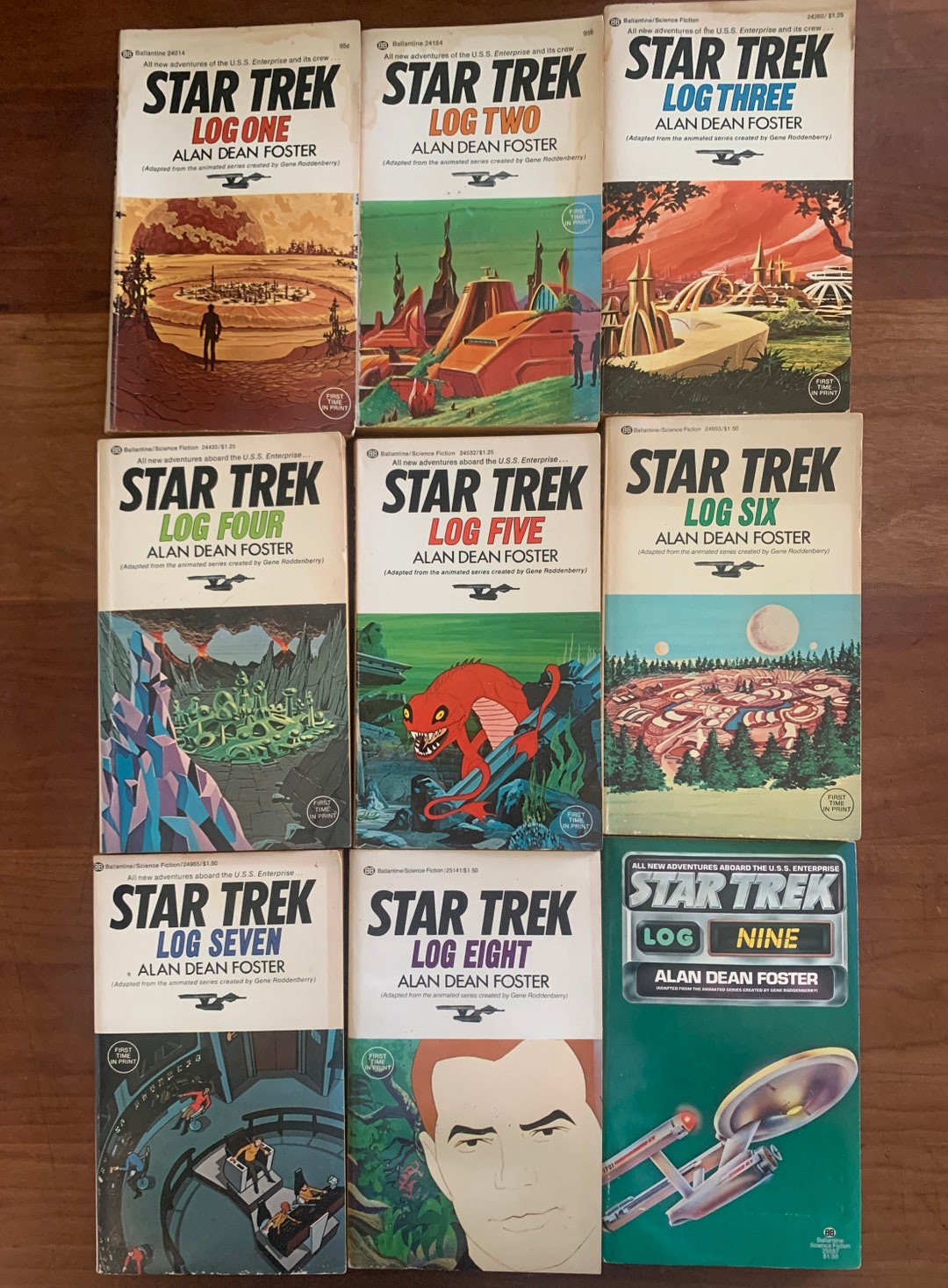 Star Trek Log One nine, by Alan Dean Foster, Vintage Book Set , Space ...