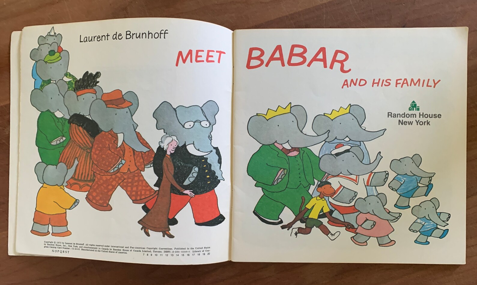 Meet Babar and His Family by Laurent De Brunhoff Vintage - Etsy