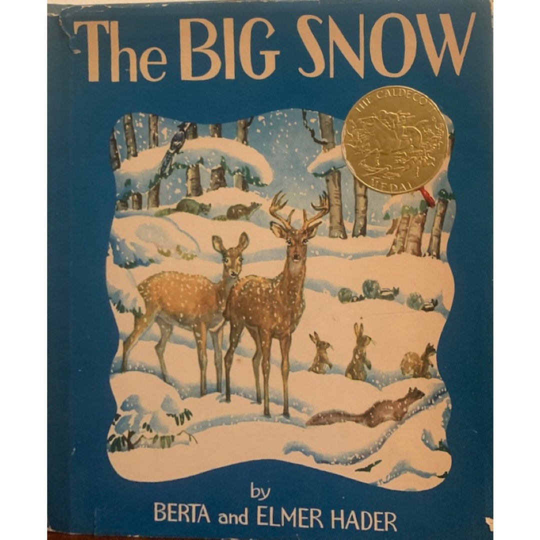 The Big Snow, by Berta and Elmer Hader, Vintage Hardcover Book - Etsy
