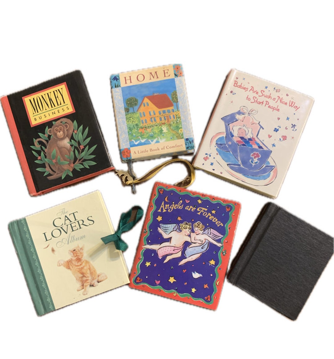 Vintage Mini Book Collection, 6 Little Tiny Books of Comfort and Joy ...