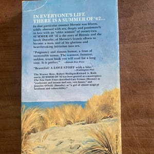 Summer of ‘42 by Herman Raucher , Vintage 1972 Paperback Book, Novel ...