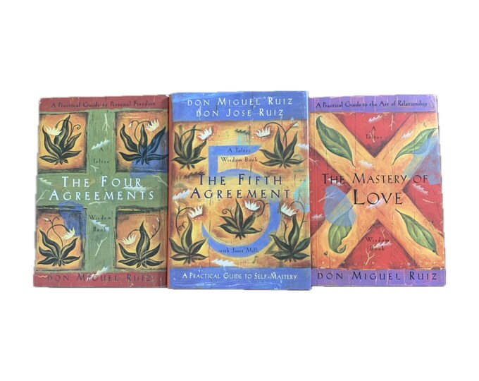 The FOUR AGREEMENTS - Don Miguel Ruiz - A Toltec Wisdom Book - 1997 ...