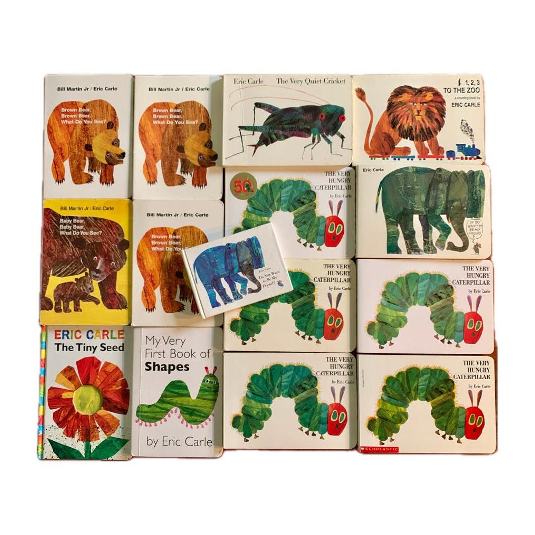 Vintage Eric Carle Board Books: the Very Hungry Caterpillar & More - Etsy