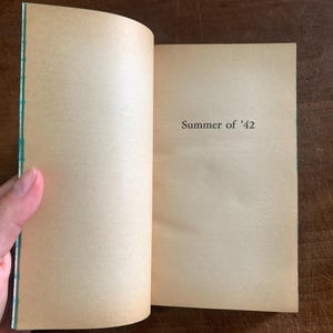 Summer of ‘42 by Herman Raucher , Vintage 1972 Paperback Book, Novel ...