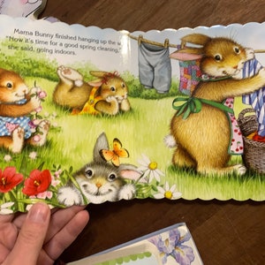 Vintage Easter/bunnies Board Book Collection, Nine Childrens Books ...