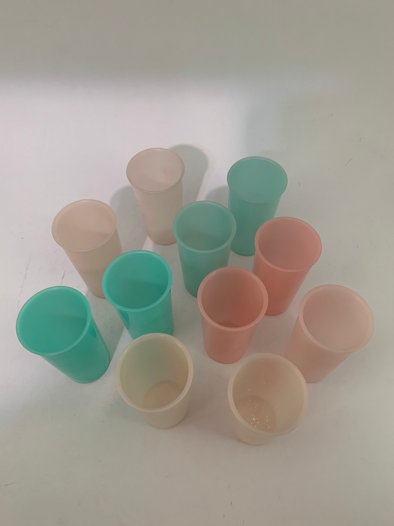 Vintage Tupperware Mini Pastel Cups 117 - Etsy