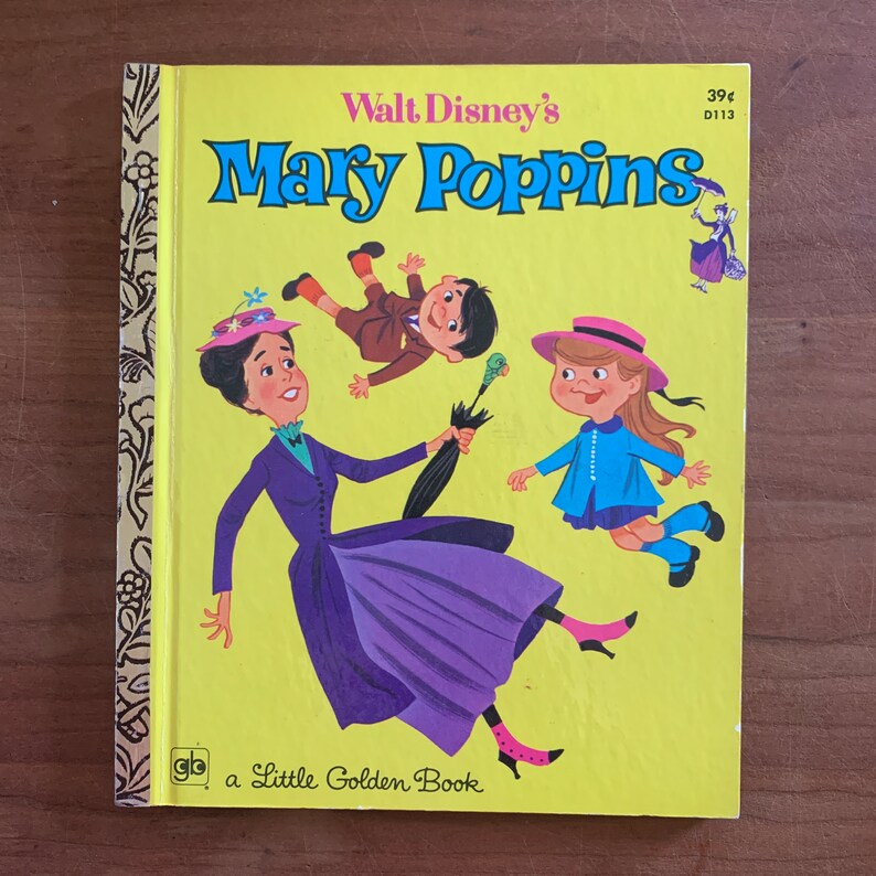 Walt Disney's Mary Poppins A Little Golden Book 1973 - Etsy