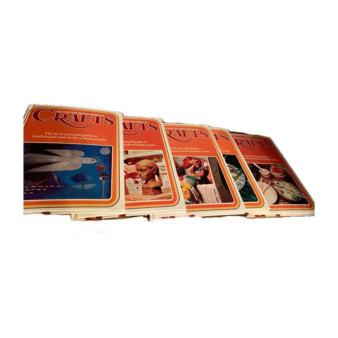 1975 the Complete Encyclopedia of Crafts, Volume 12,13,21,22 &24 - Etsy