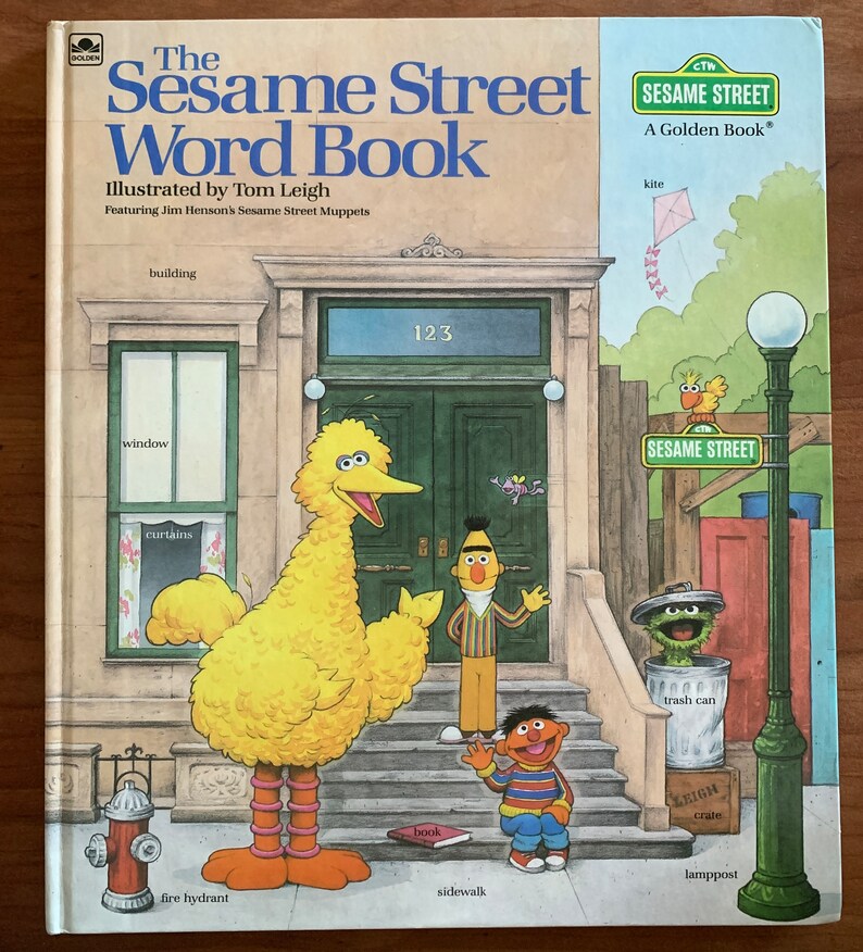 The Sesame Street Word Book Illustrated by Tom Leigh a - Etsy