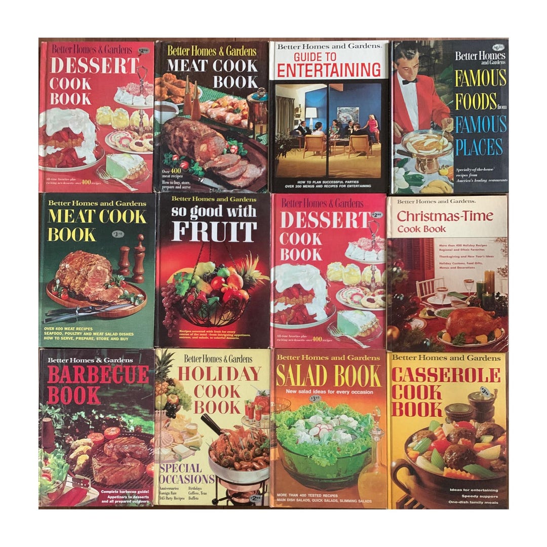 Sold Separately , Better Homes and Gardens Vintage Cookbooks, 1960-70s ...