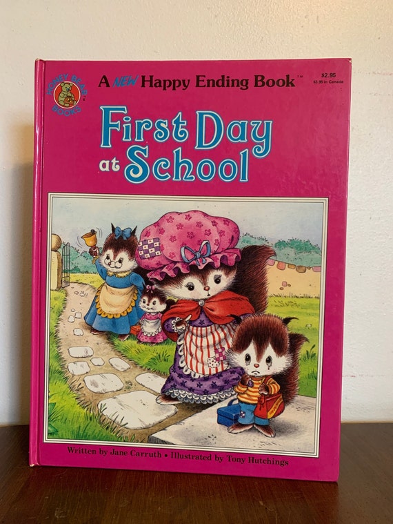 A New Happy Ending Book First Day at School oversized | Etsy