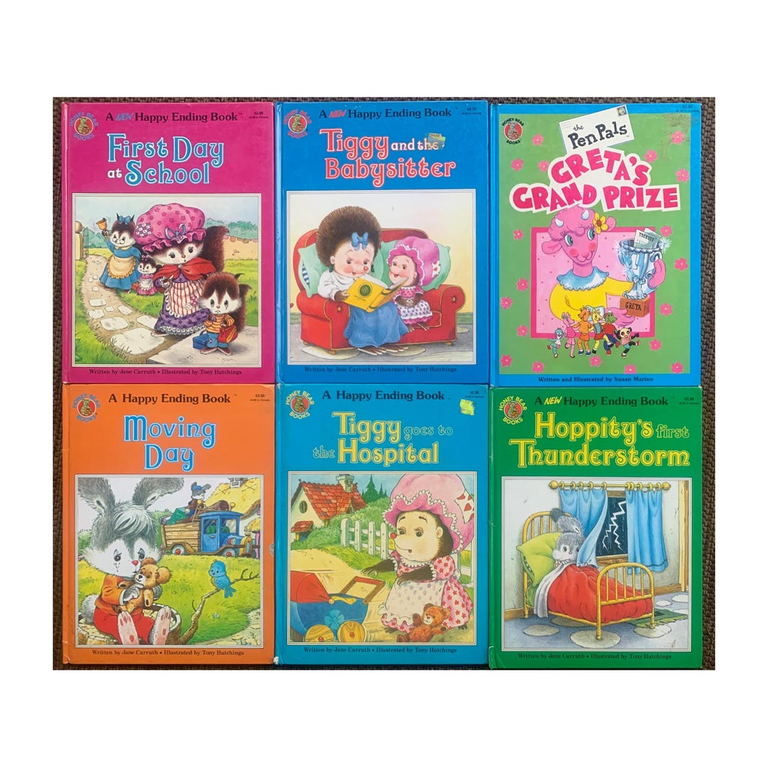 Six Book Set, A Happy Ending Books, Honey Bear Books, 1980s Jane ...