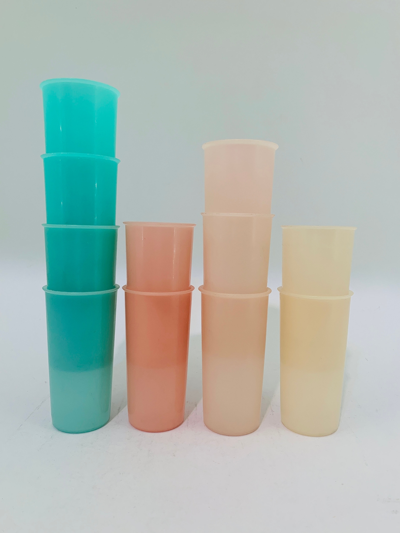 Vintage Tupperware Mini Pastel Cups 117 - Etsy