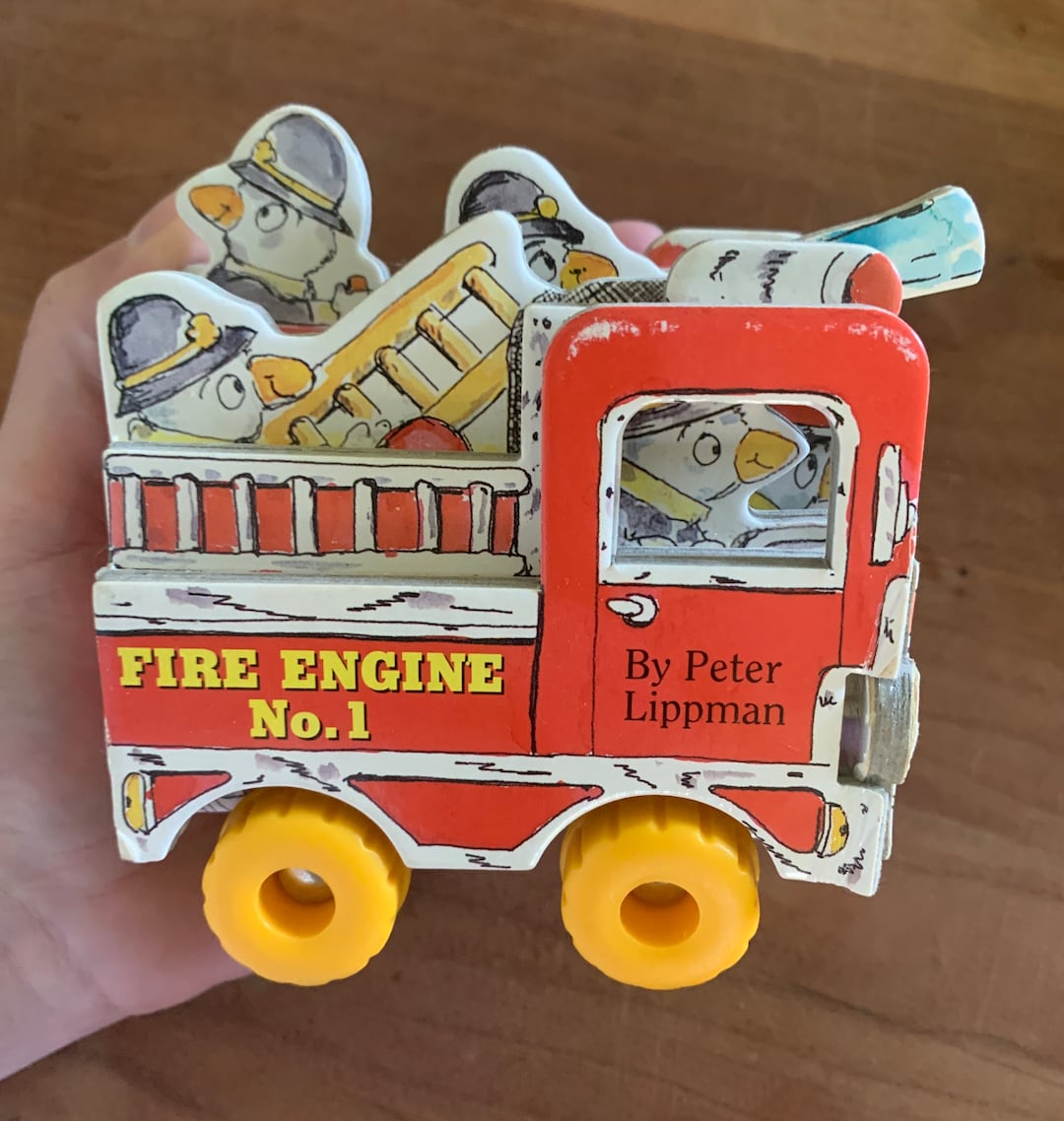 Fire Engine No. 1, by Peter Lippman, Vintage Mini Childrens Board Book ...