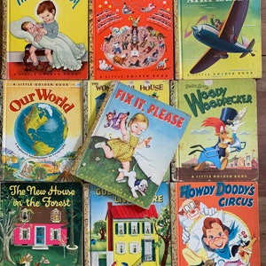 Vintage Little Golden Books Set: 1940s-50s Children's Stories - Etsy