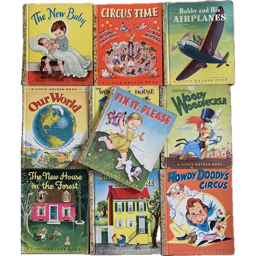 Vintage Little Golden Books Set: 1940s-50s Children's Stories - Etsy