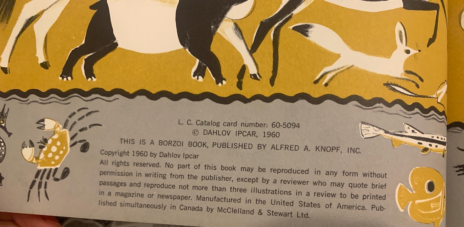 I Like Animals (1960) by Dahlov Ipcar | Vintage Children’s Picture Book ...