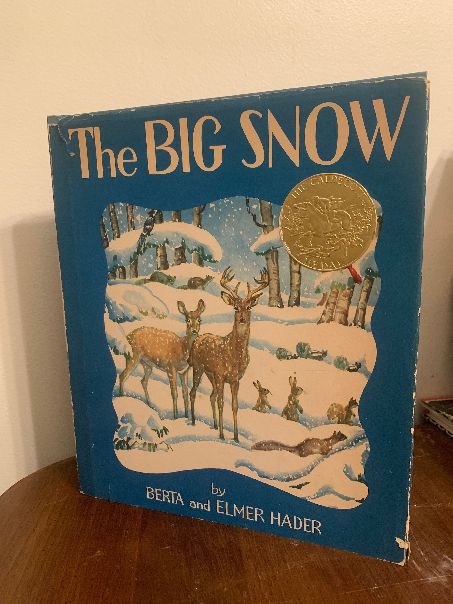 The Big Snow by Berta and Elmer Hader vintage hardcover book | Etsy