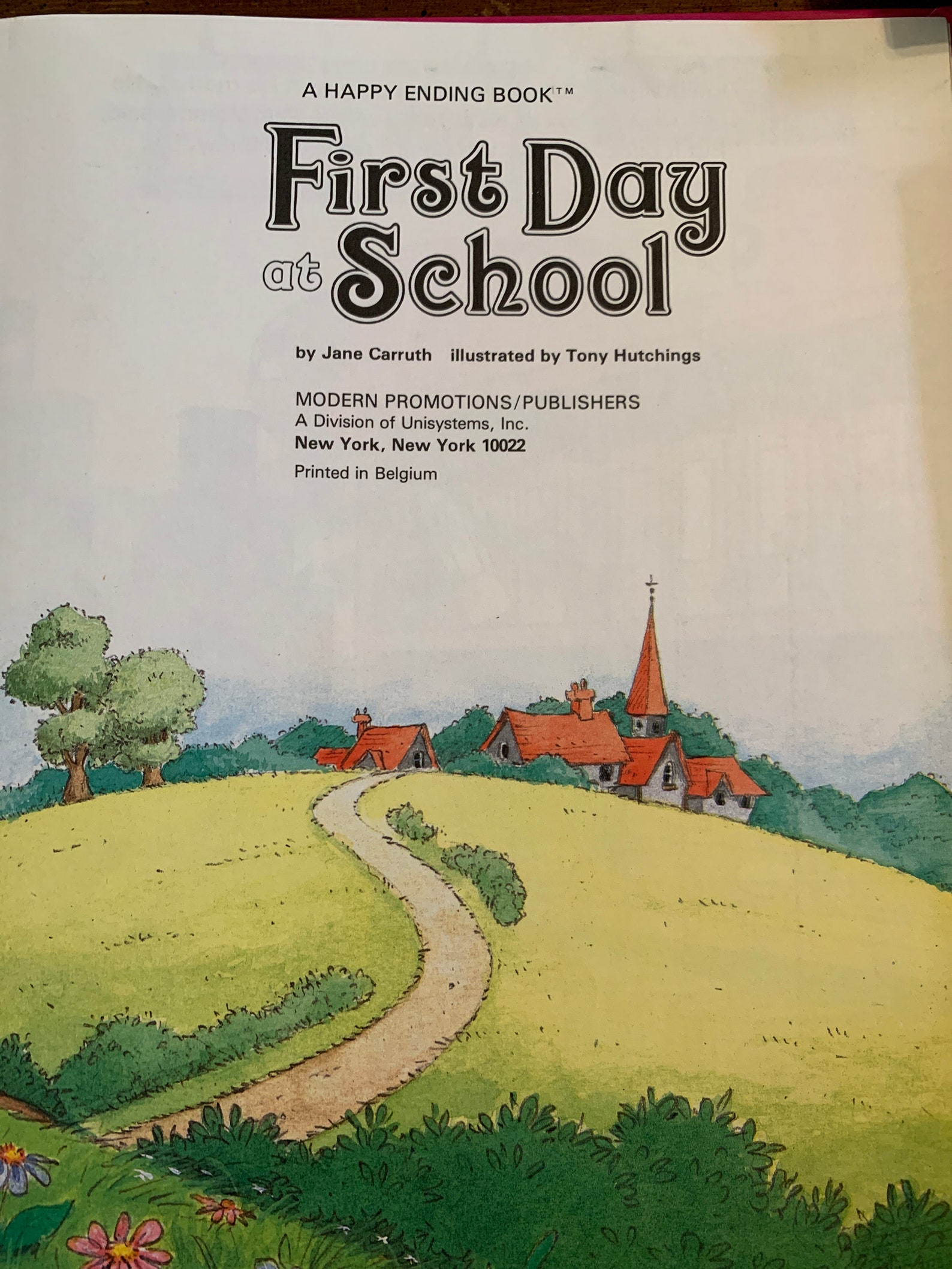 A New Happy Ending Book First Day at School Oversized - Etsy