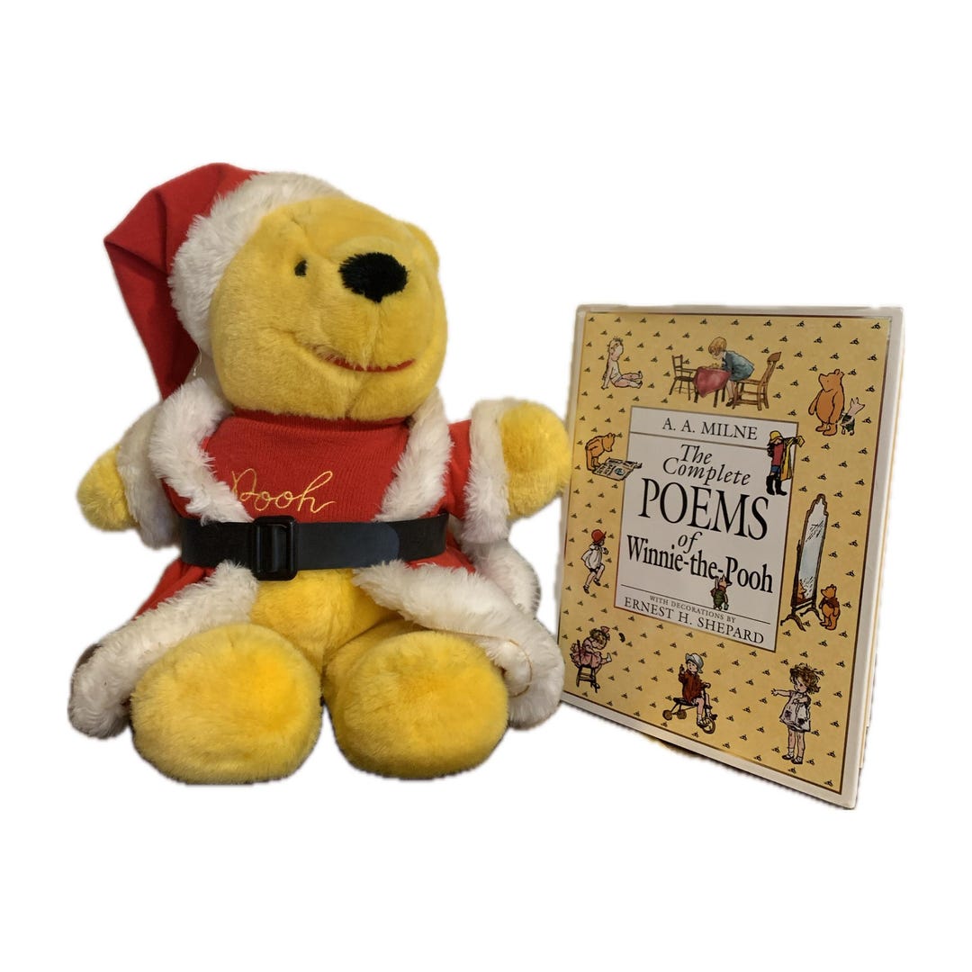 Winnie the Pooh Gift Set, 17” Santa Plush and the Complete Poems of ...