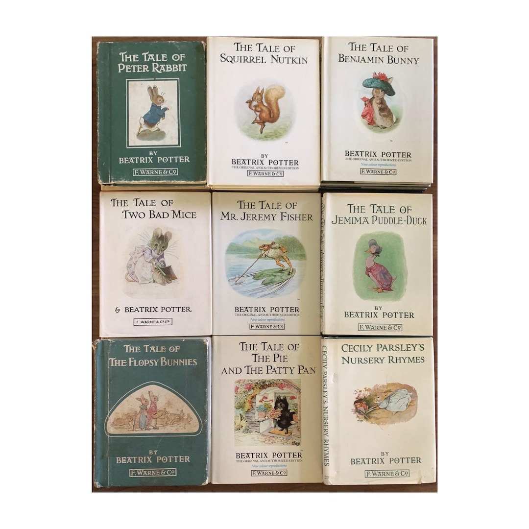 Sold Separately, the Peter Rabbit Library by Beatrix Potter ,vintage ...