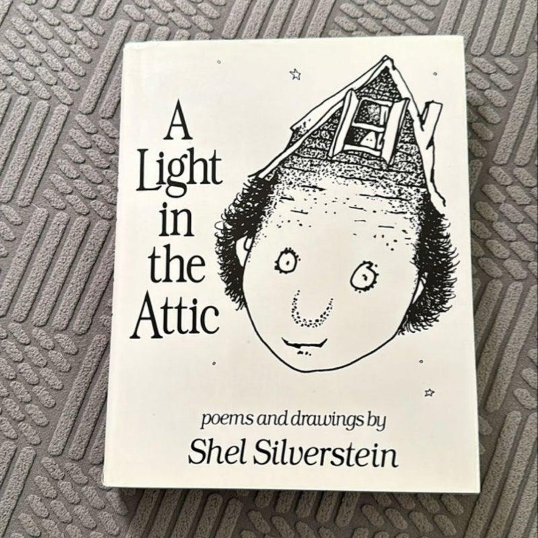 A Light in the Attic by Shel Silverstein, Vintage 1981 Book, Childrens ...