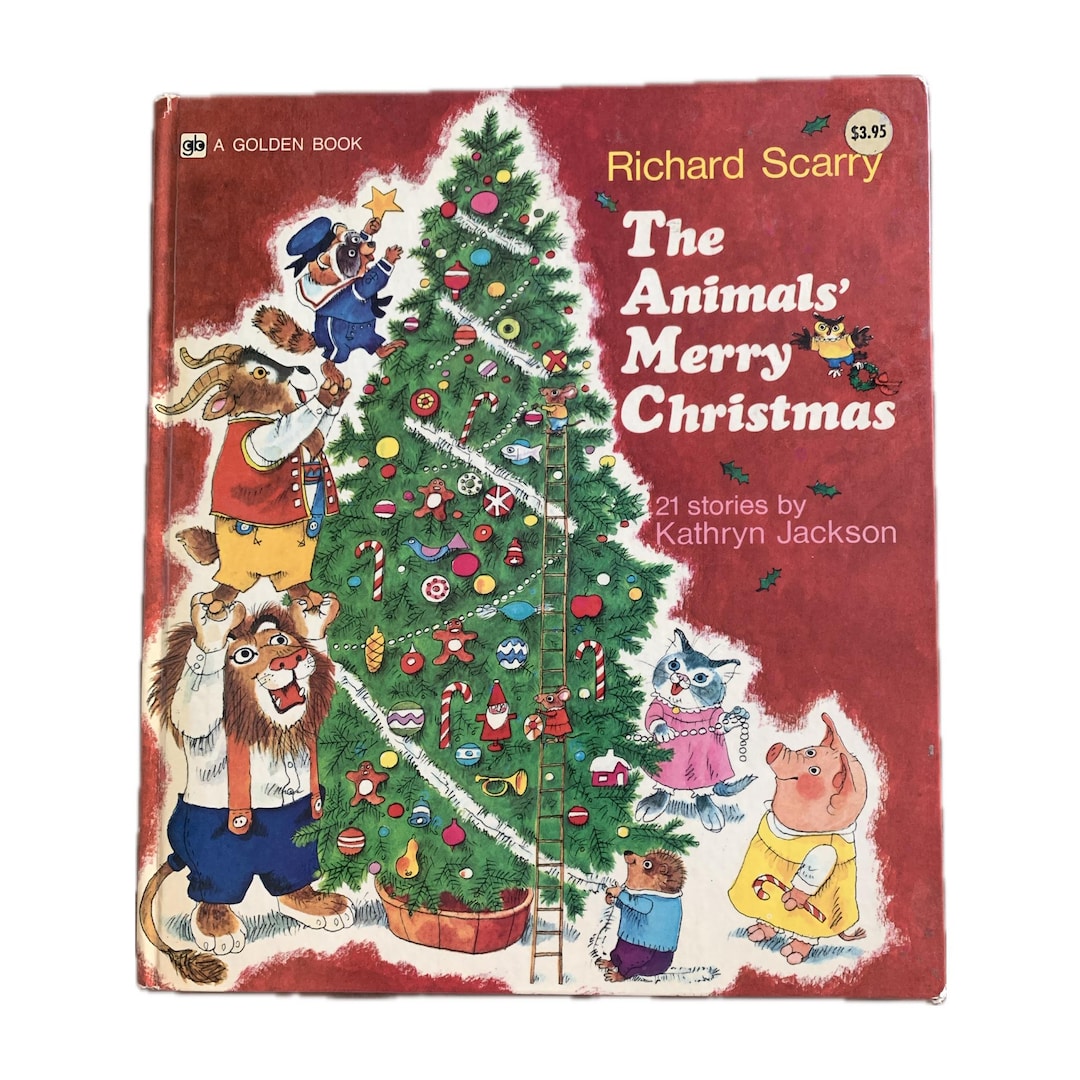 Richard Scarry’s the Animals Merry Christmas, Vintage 1972 Children’s ...