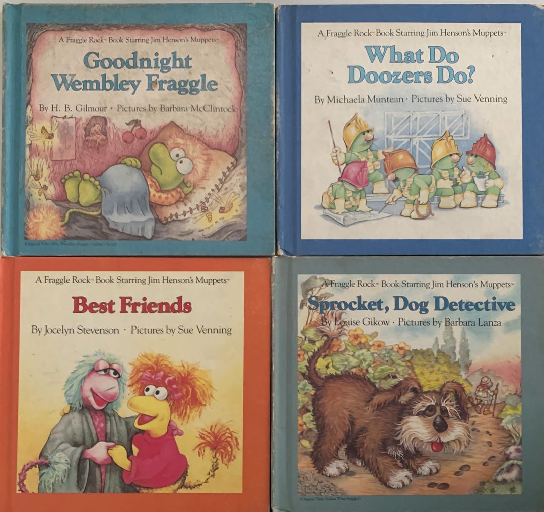 Fraggle Rock Book Set | Jim Henson’s Muppets | 4 Vintage Children’s ...