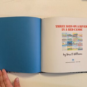 Three Days on a River in a Red Canoe, by Vera Williams First Edition ...