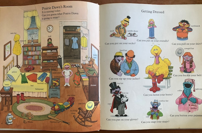 The Sesame Street Word Book Illustrated by Tom Leigh a - Etsy