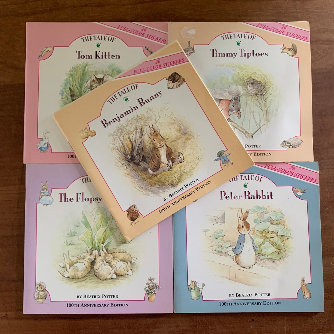 Peter Rabbit and Friends Sticker Storybook Collection, Five Small ...