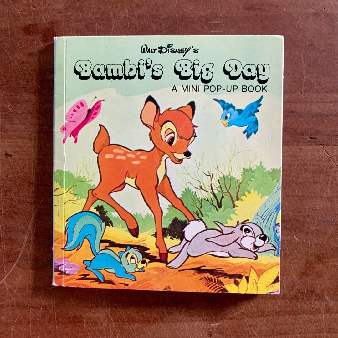 Walt Disney's, Bambis Big Day, a Mini Pop-up Book, 1977 Paperback ...