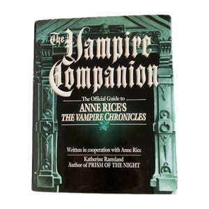 The Vampire Companion by Katherine Ramsland – First Edition Hardcover ...